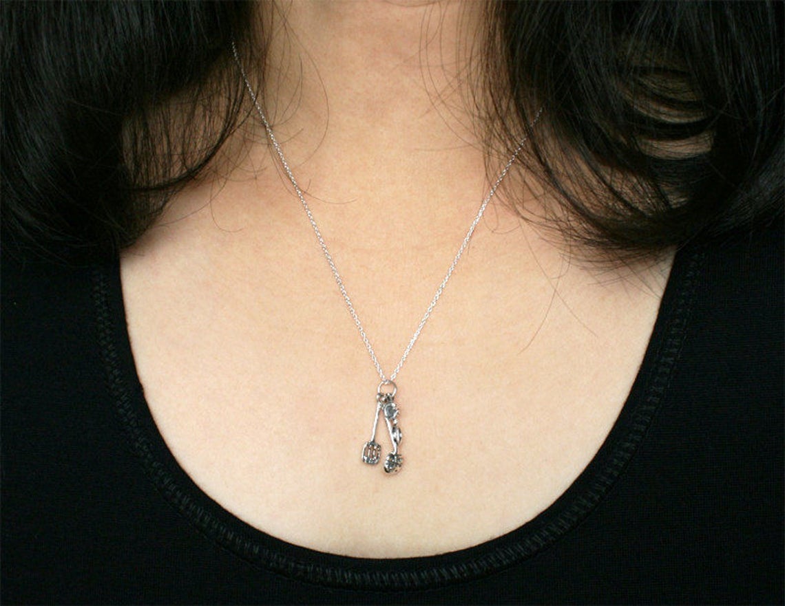 Sterling Silver Kitchen Tool Necklace Cooking Tool Necklace - Etsy