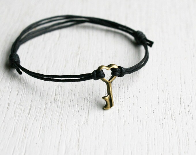 Little Key Bracelet, Little Key Anklet (many Colors to Choose) - Etsy