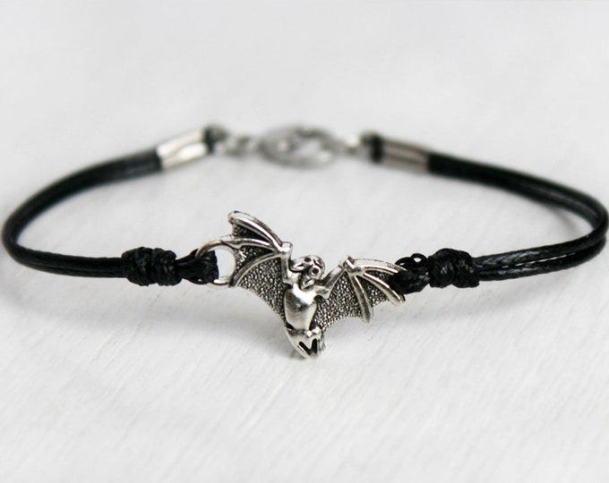 Bat Bracelet, Bat Anklet (many Cord Color to Choose) - Etsy
