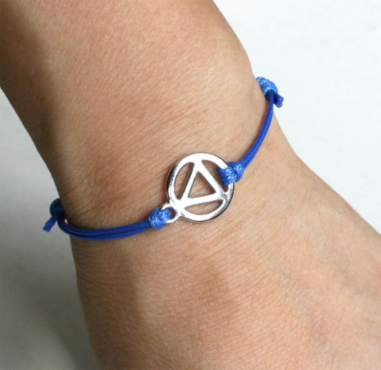 AA Recovery Bracelet AA Recovery Anklet Sobriety Bracelet | Etsy