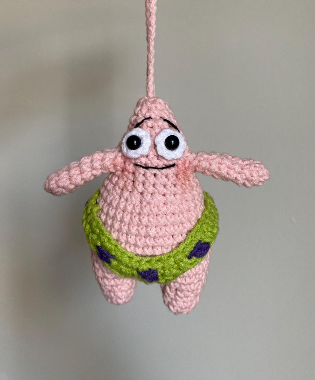 Crochet Patrick Star, Crochet Patrick Star Keychain, Patrick Star ...