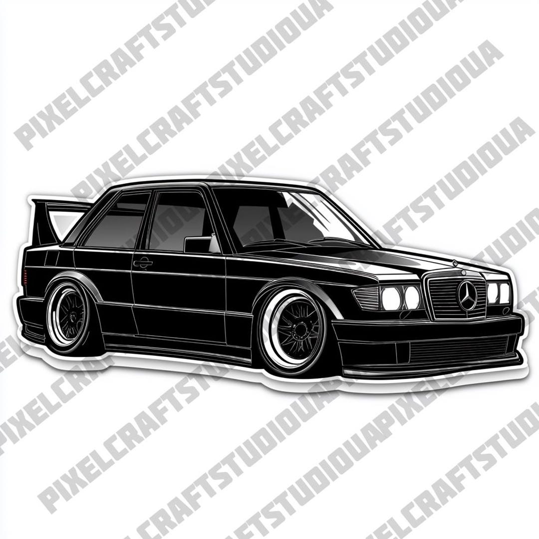 Mercedes-benz 190E Evo Svg, Png, Pdf - Etsy