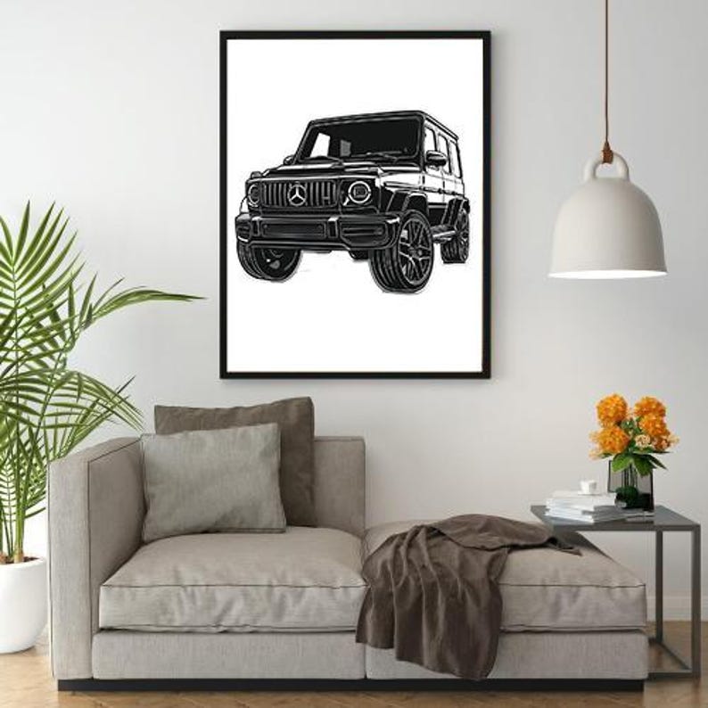 Mercedes Benz G Class Svg Car Clipart Printable Art Files for Cricut ...