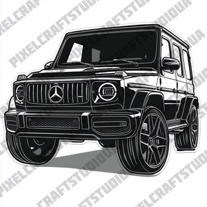 Mercedes Benz G Class Svg Car Clipart Printable Art Files for Cricut ...