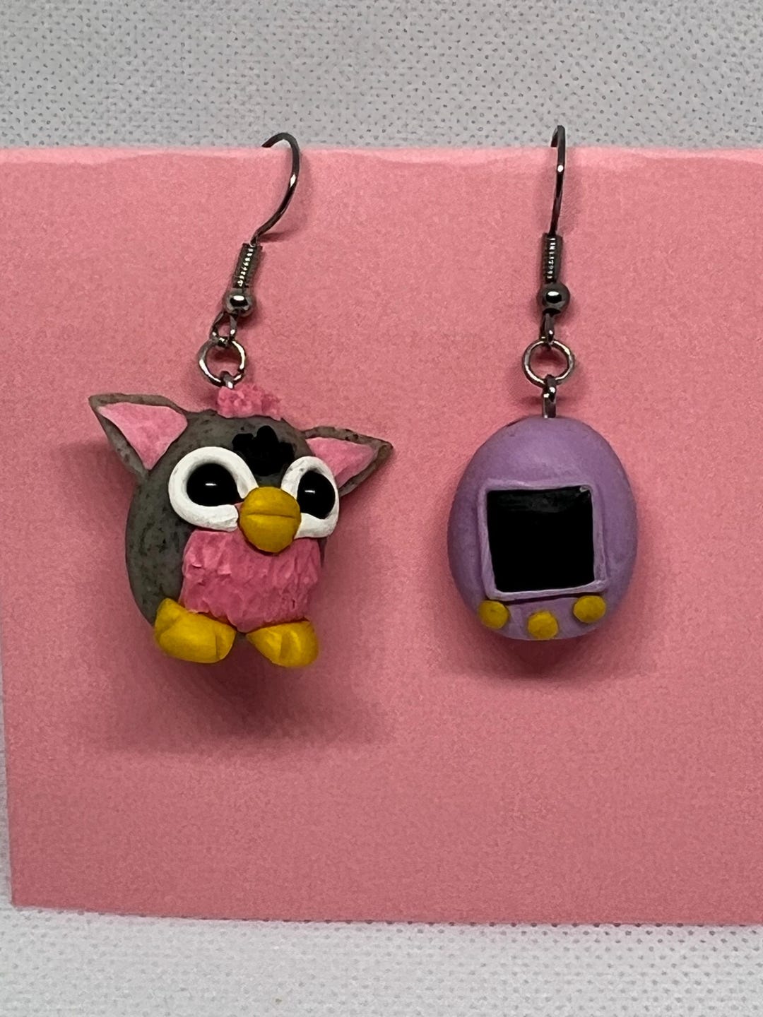 90’s Nostalgia Furby and Tamagotchi Earrings - Etsy
