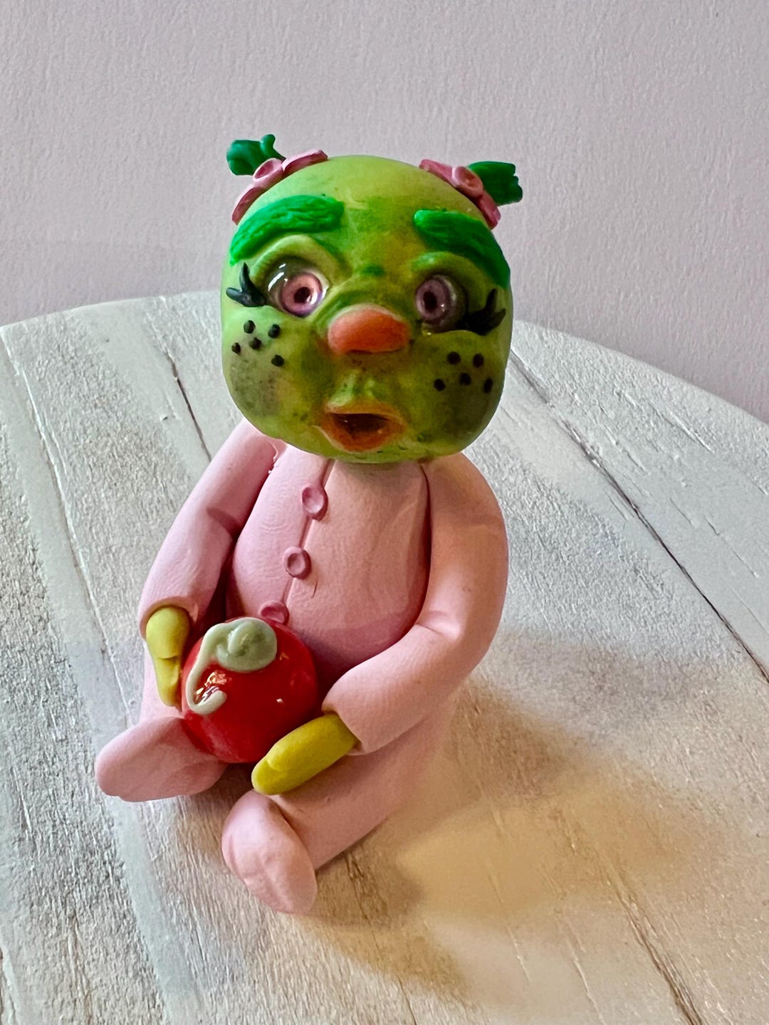 Polymer Clay Baby Girl Grinch - Etsy