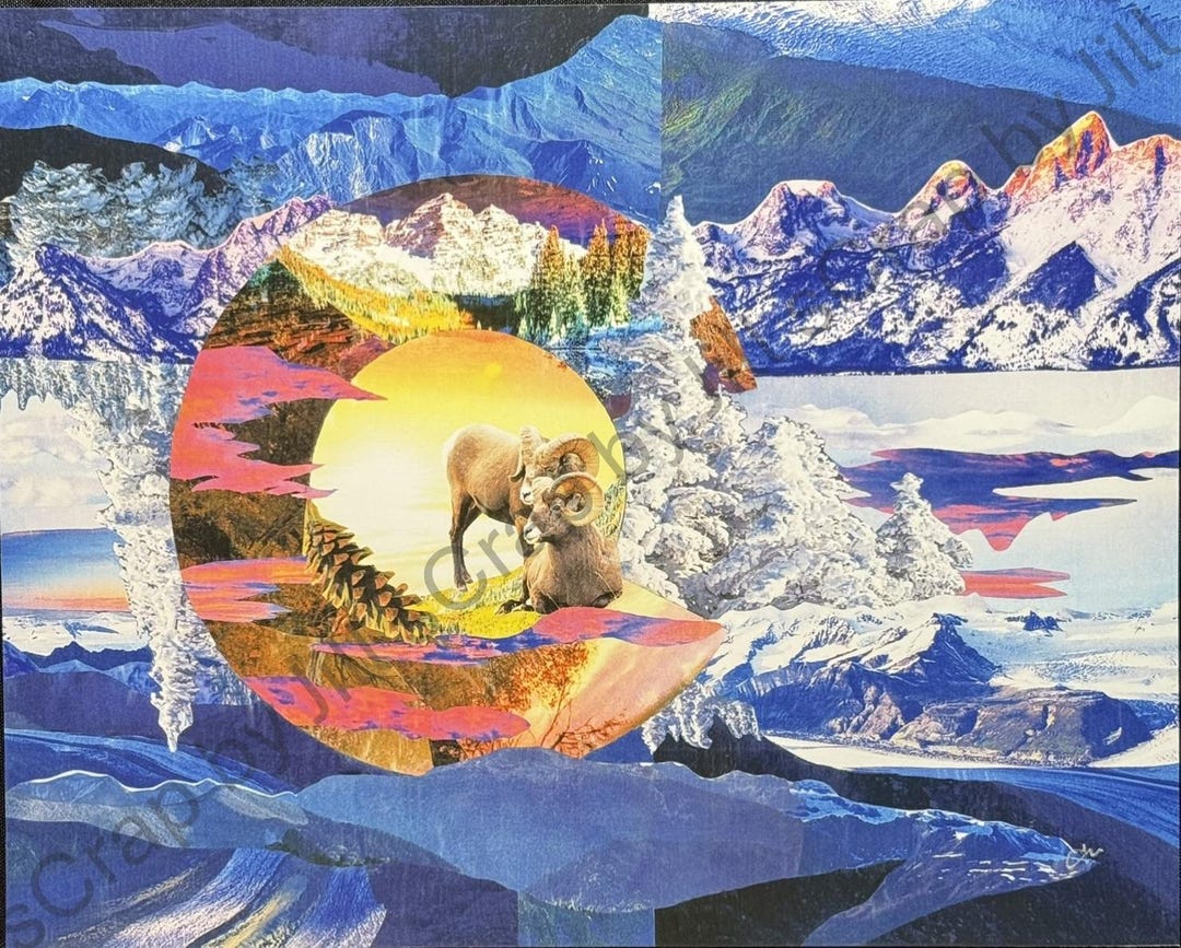 Colorado Flag Collage Original Art Design Giclée Print - Etsy