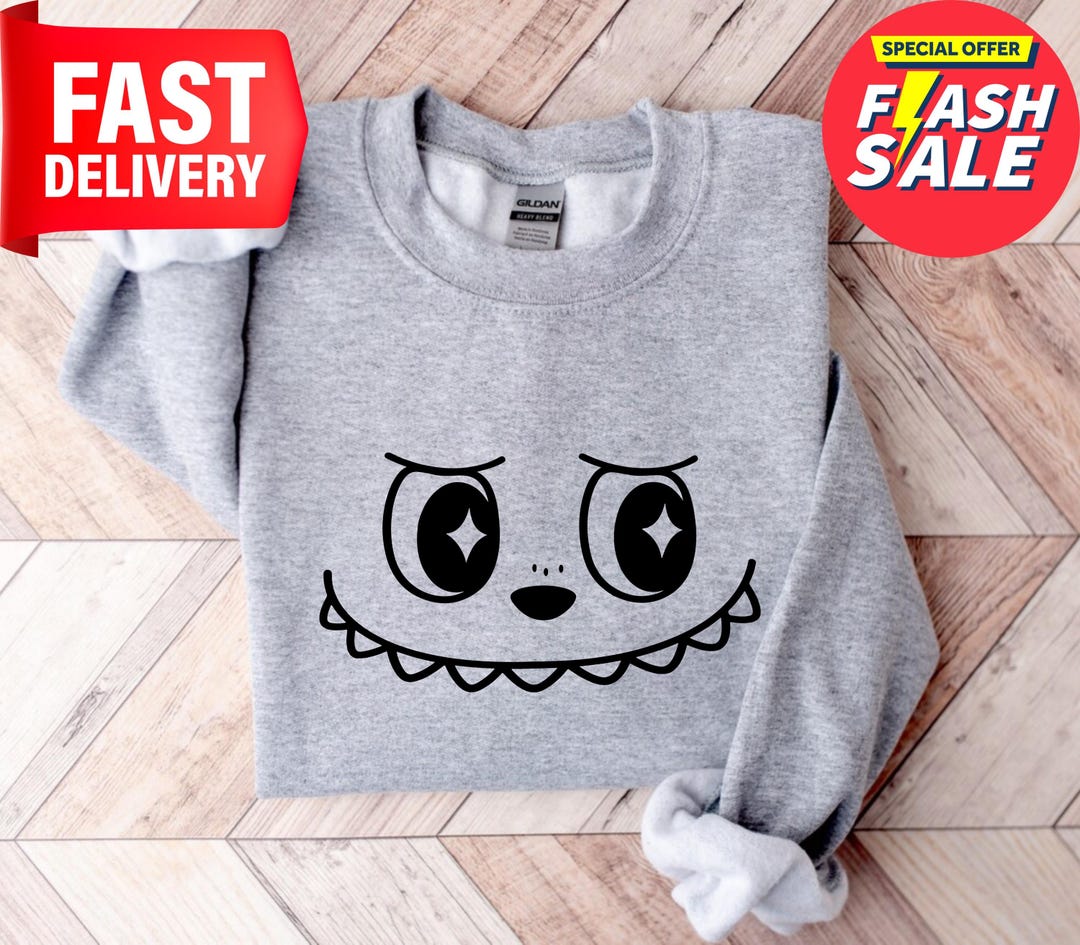 Labubu Silhouette Sweatshirt, Trendy Character Fashion Gift for Him Her ...