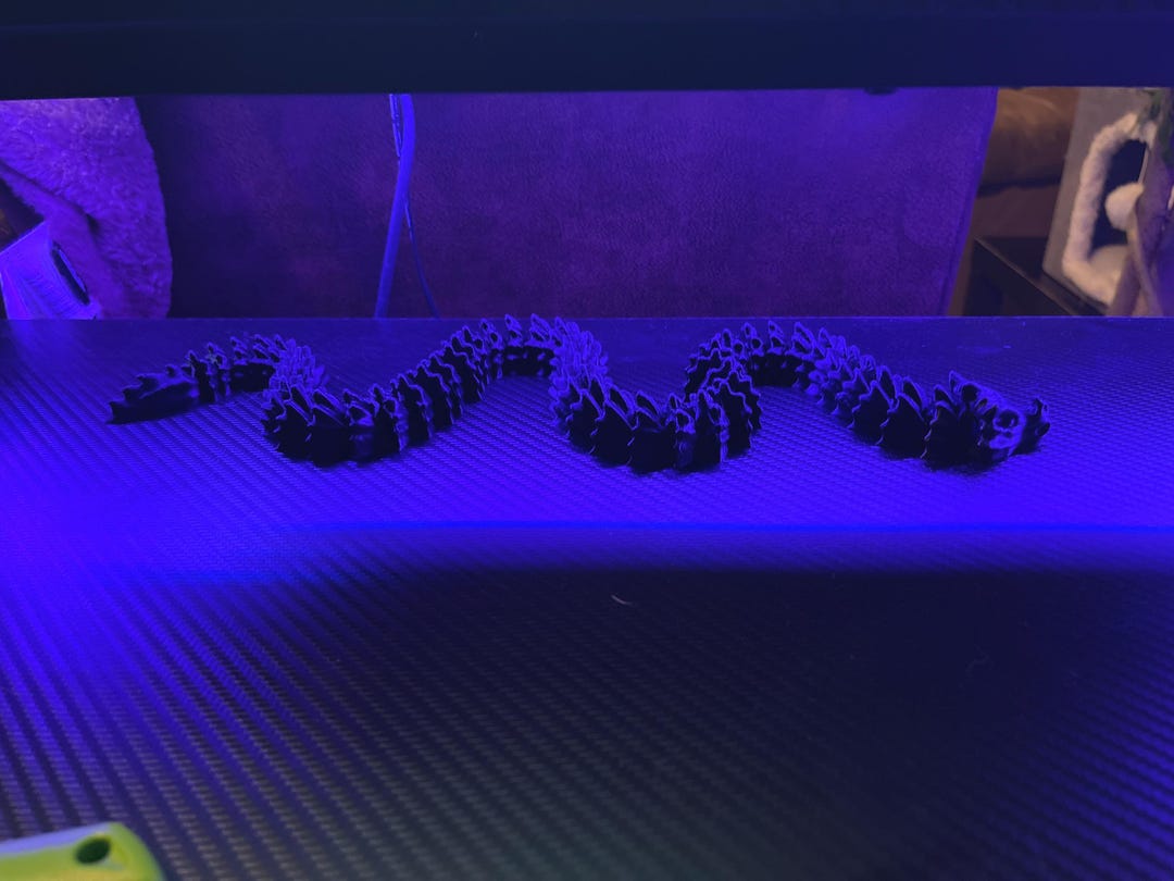 3D Printed Dragon Snake - Flexi Dragon - Articulated Dragon - 3D ...