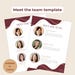 Meet the Team Template | Canva Editable Team Introduction Flyer ...