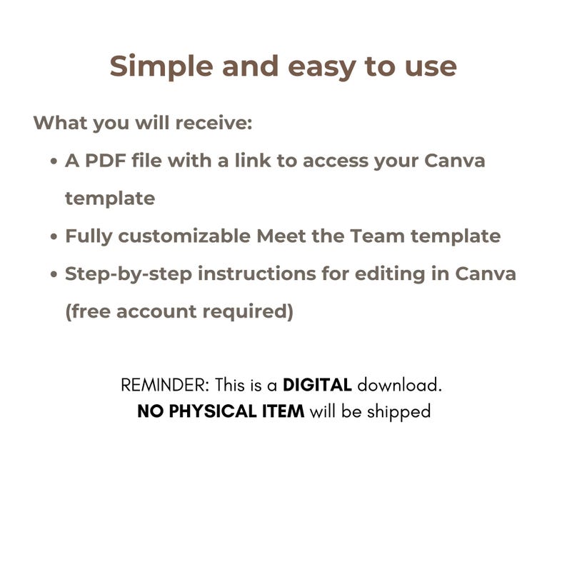 Meet the Team Template | Canva Editable Team Intro | Modern Design ...