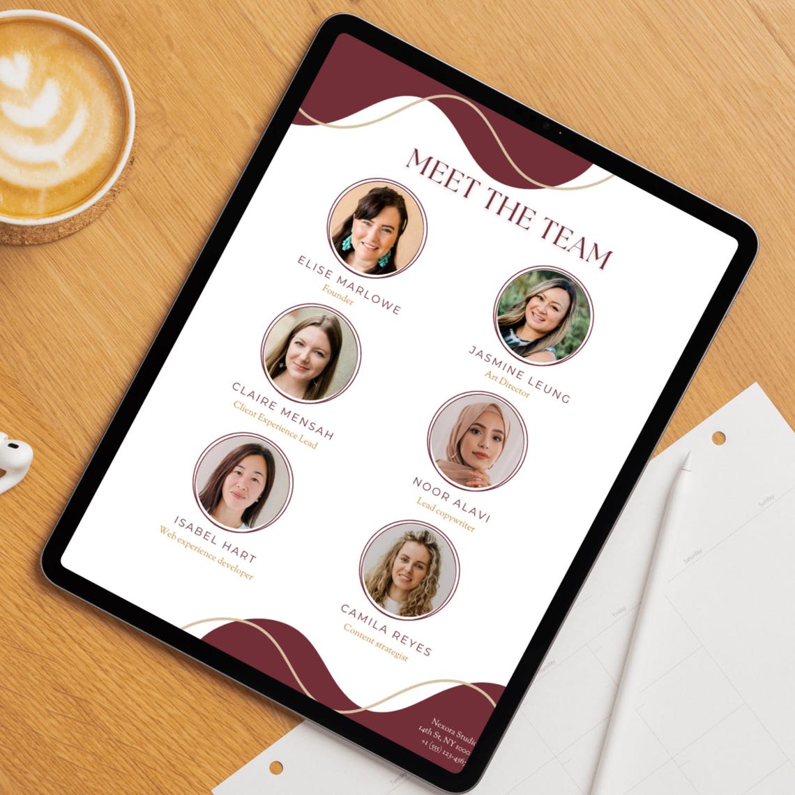 Meet the Team Template | Canva Editable Team Introduction Flyer ...