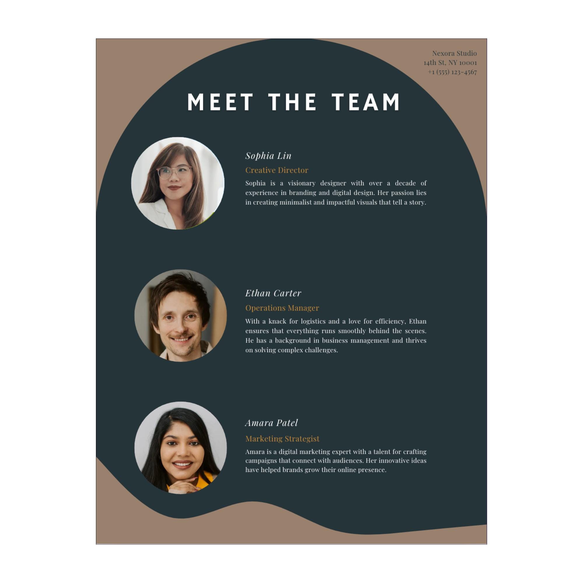 Meet the Team Template | Canva Editable Team Intro | Modern Design ...