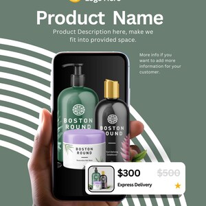 Editable Canva Template to Display Product - Etsy