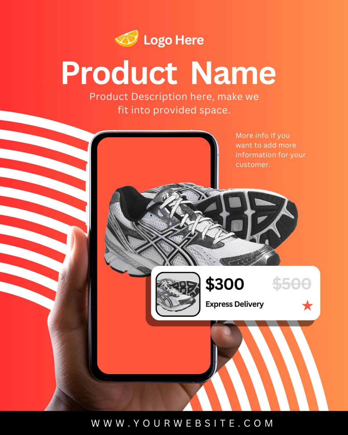 Editable Canva Template to Display Product - Etsy