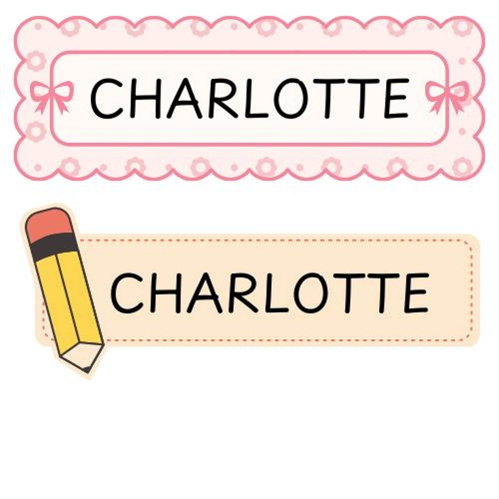 Classroom/party Name Tag Bundle - Set of 8 - Etsy