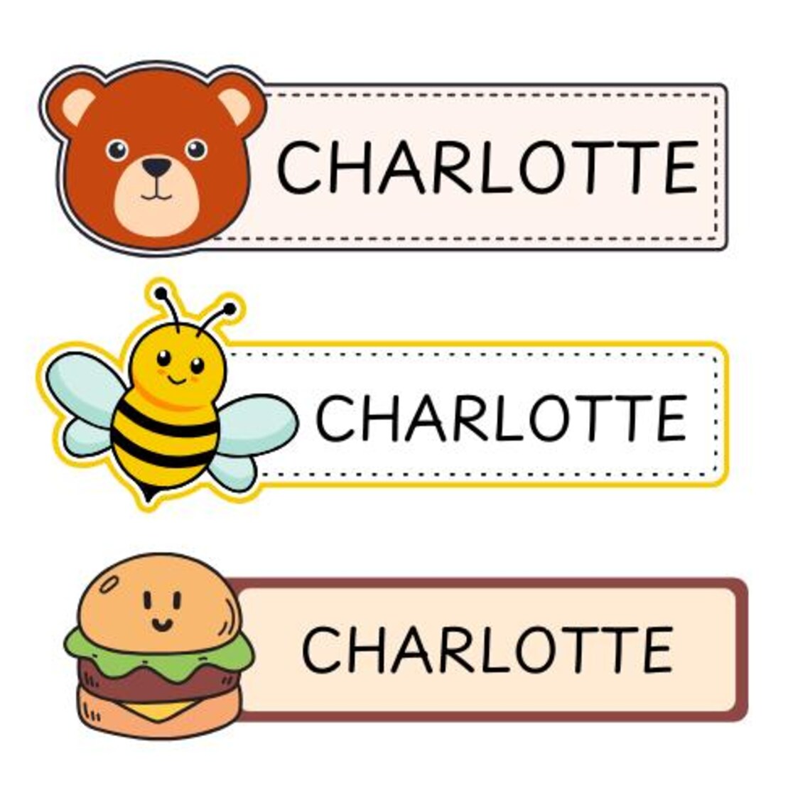 Classroom/party Name Tag Bundle - Set of 8 - Etsy