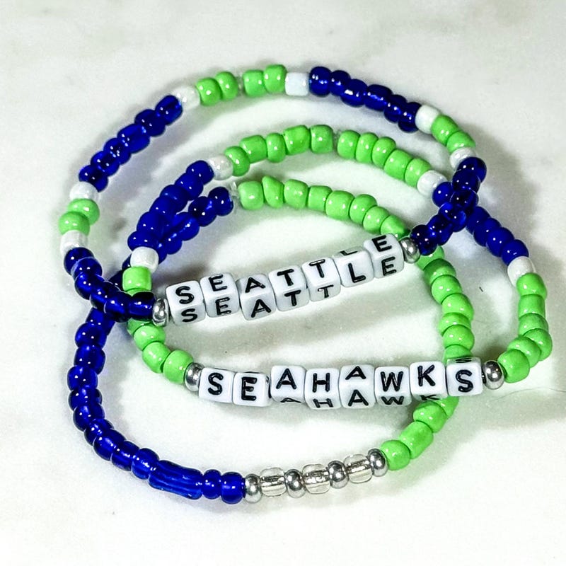 Seahawks Bracelet - Etsy