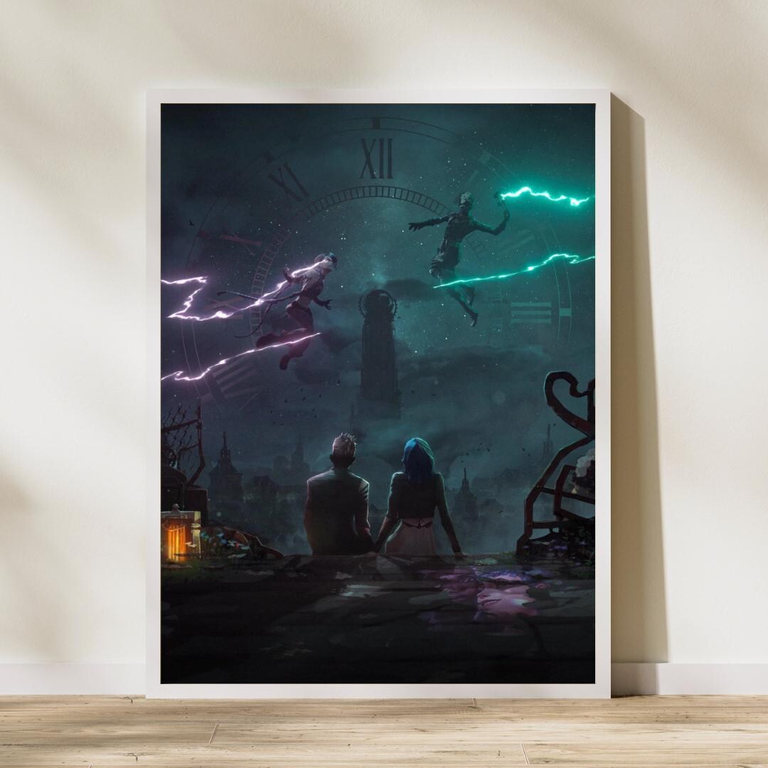 Arcane Poster, Arcane Wall Art, Jinx and Ekko Poster, League of Legends ...