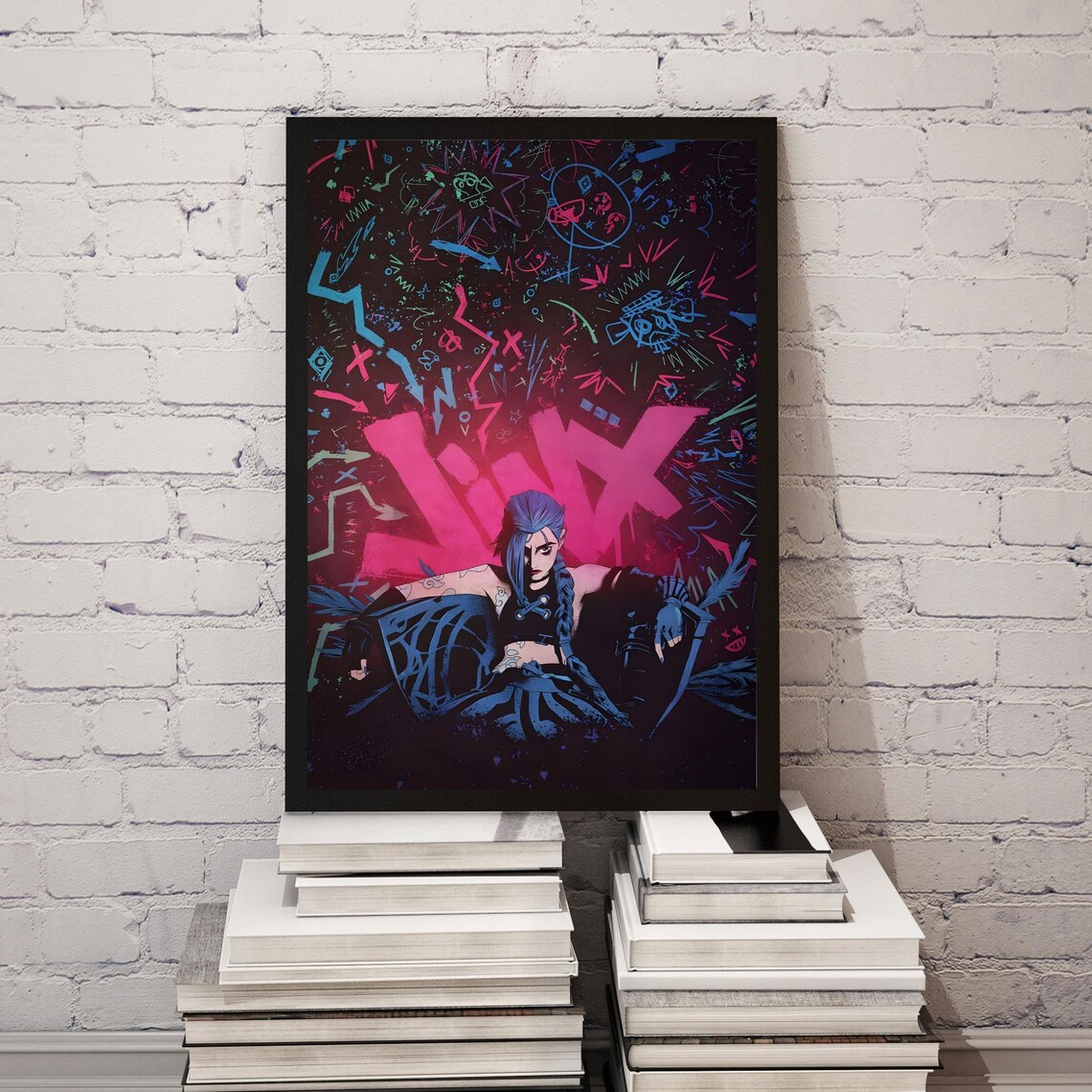 Arcane Jinx Poster: League of Legends Wall Art (digital Print) - Etsy