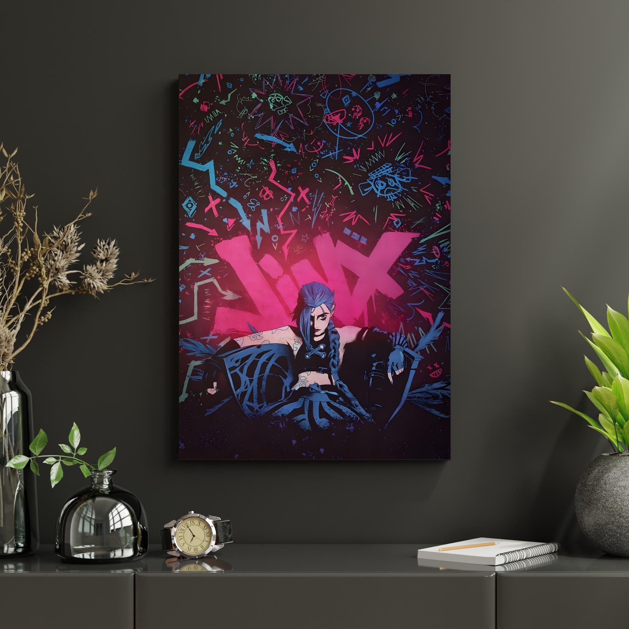 Arcane Jinx Poster: League of Legends Wall Art (digital Print) - Etsy