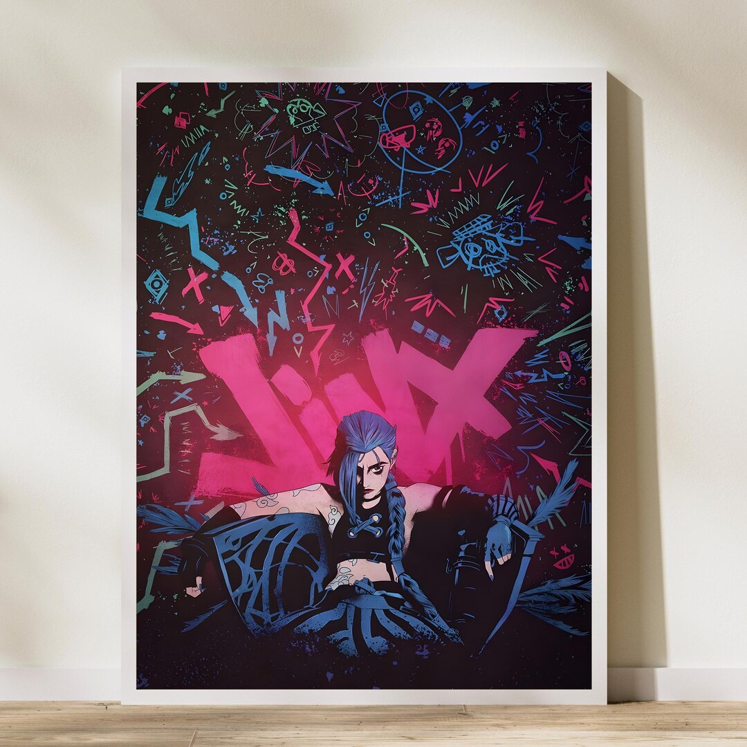 Arcane Jinx Poster: League of Legends Wall Art (digital Print) - Etsy