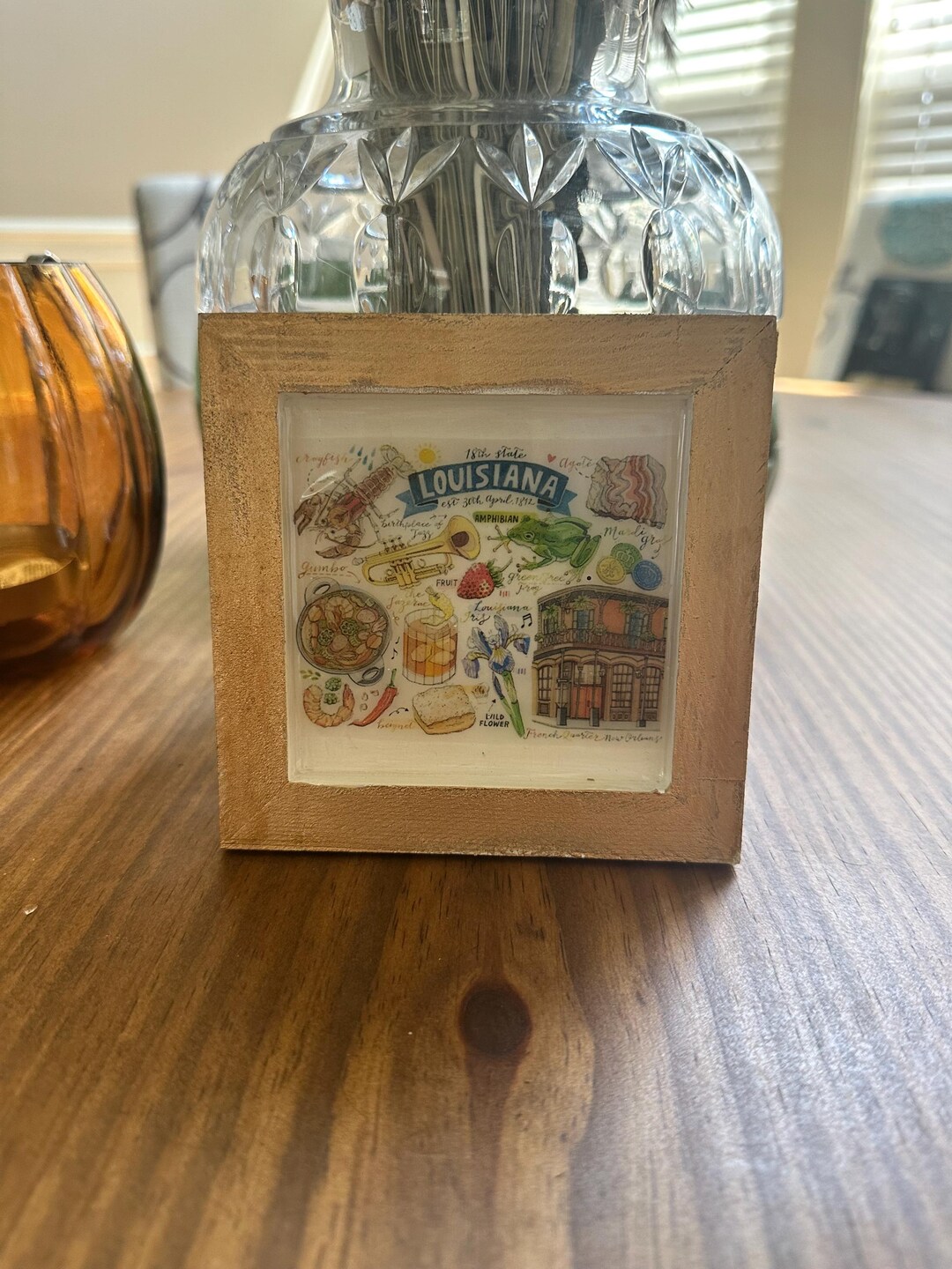 5x5 Handcrafted Louisiana Decorative Wall Hanging - Etsy