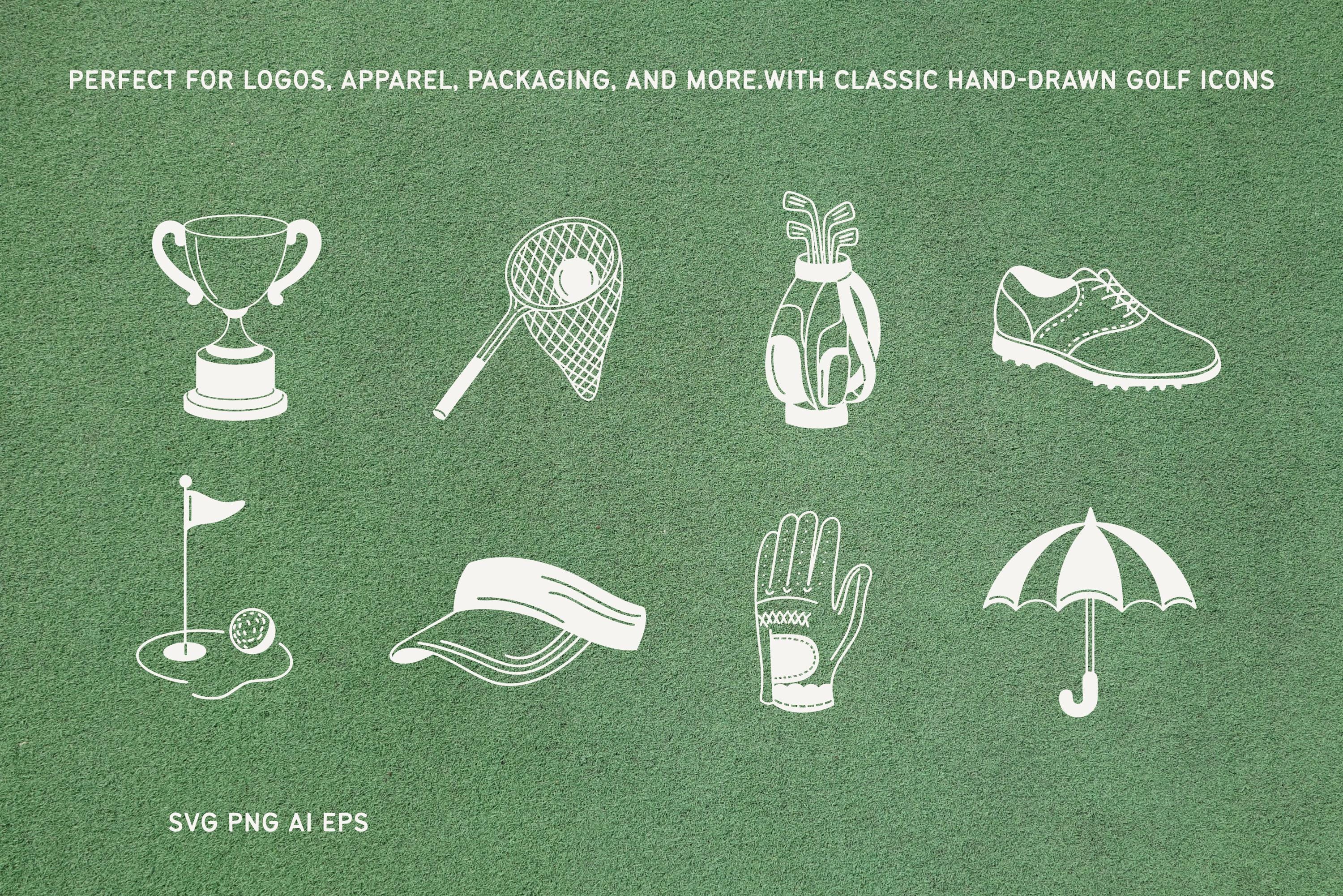 Golf SVG Bundle: Icons, Clipart, and Ornament Designs (digital Download ...
