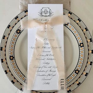 Personalized Chiffon Ribbon: Custom Name Tag - Etsy