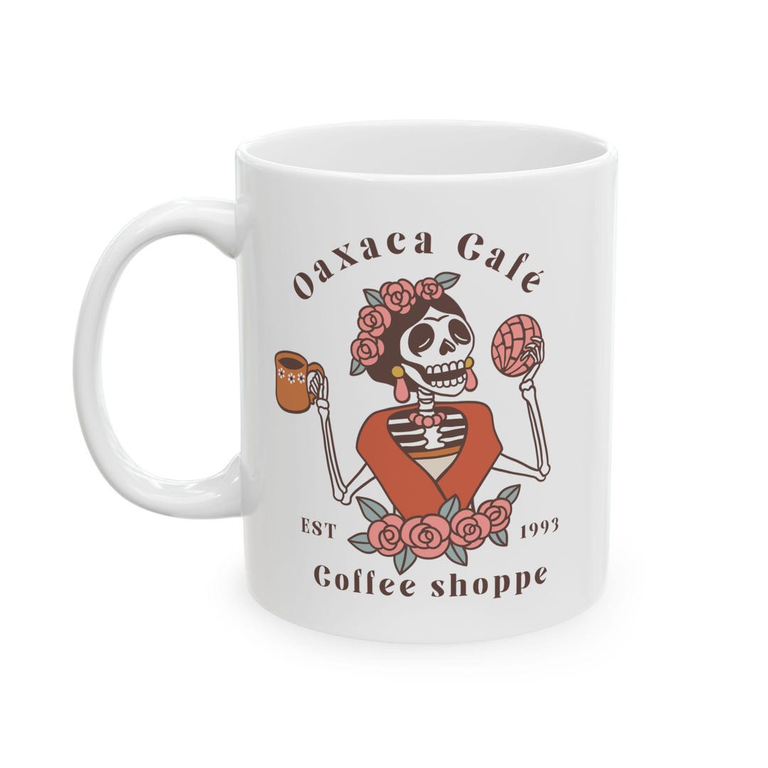 Ceramic Mug, Oaxaca Coffee Shop Cute Mexico Inspired Gift, Mexican ...