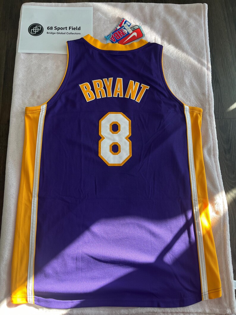 Vtg Kobe Bryant La Lakers Nike Authentic Jersey Purple Nwt Size 48 Etsy