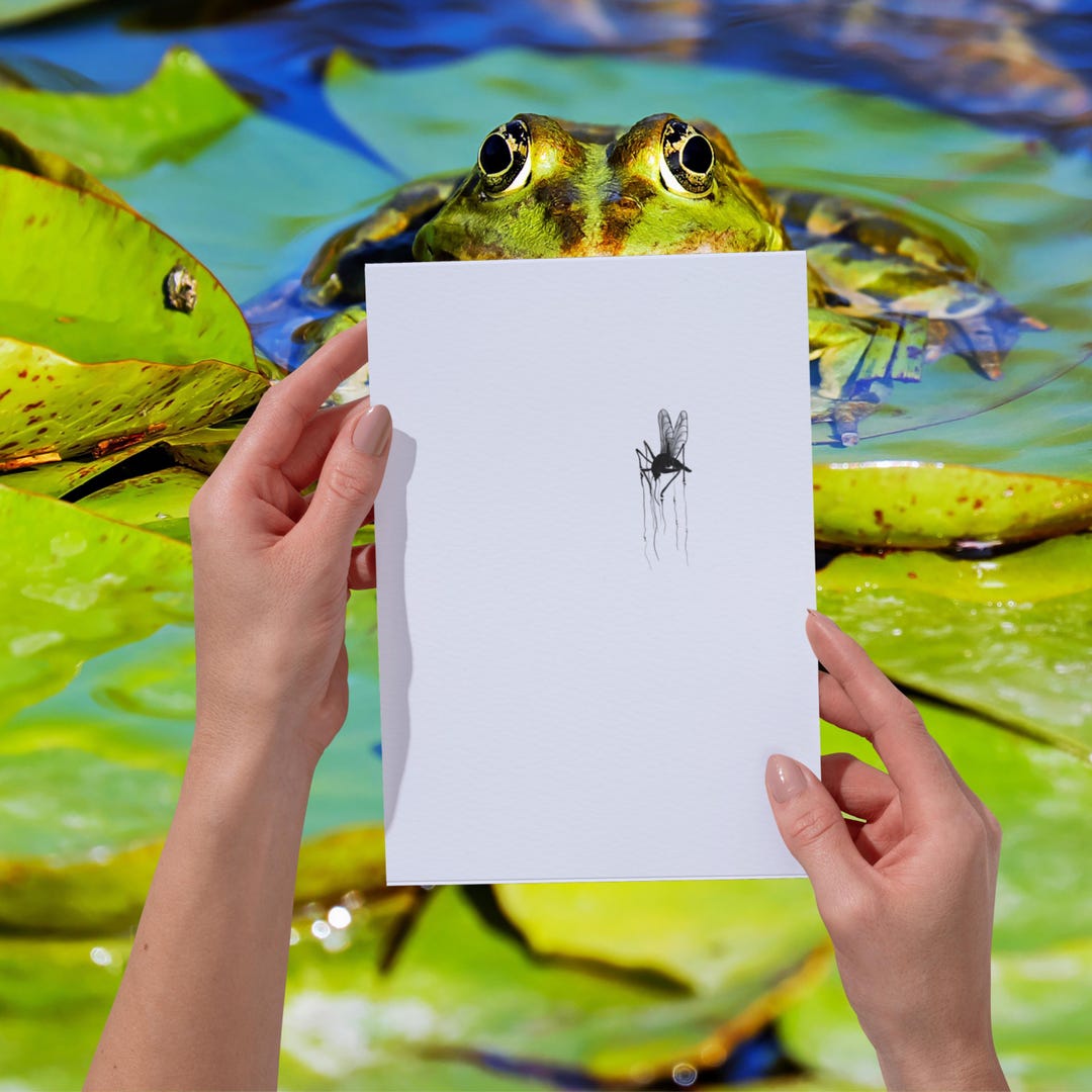 Minimalist Mosquito Poster Print, Bug Lover Wall Art, Nature Inspired ...