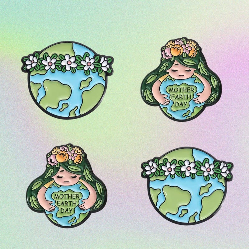 Earth Pins - Etsy