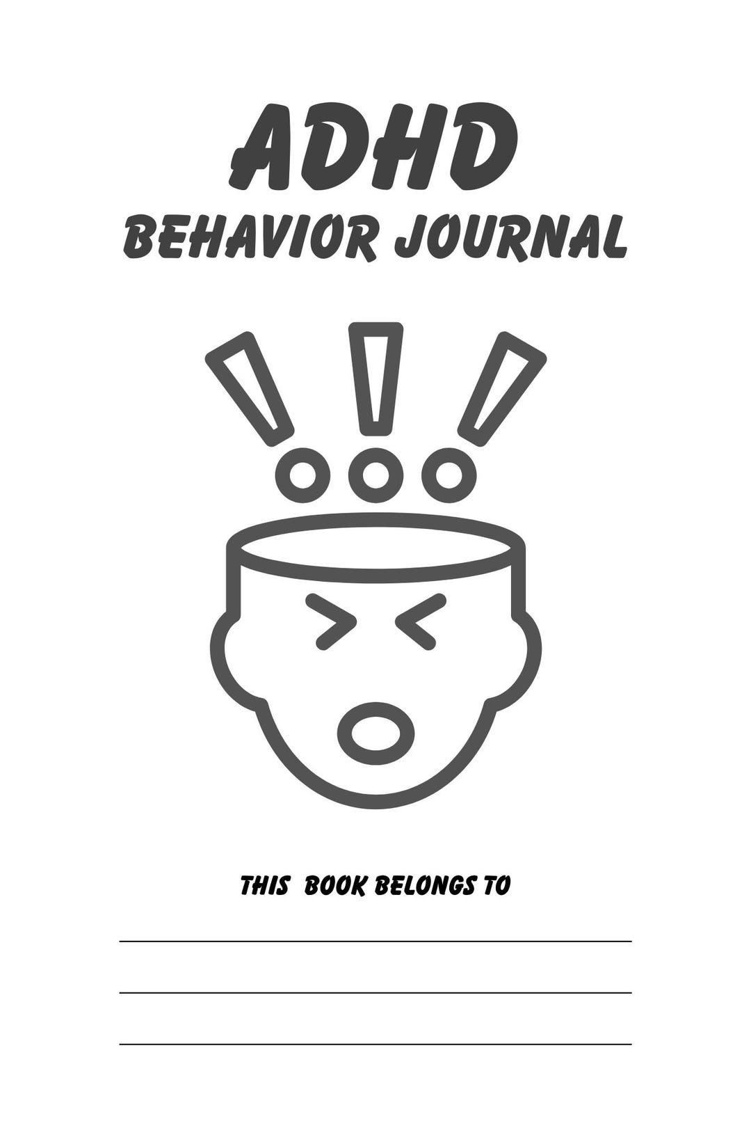 ADHD Behavior Journal | Printable ADHD Tracker | Behavior Log - Etsy