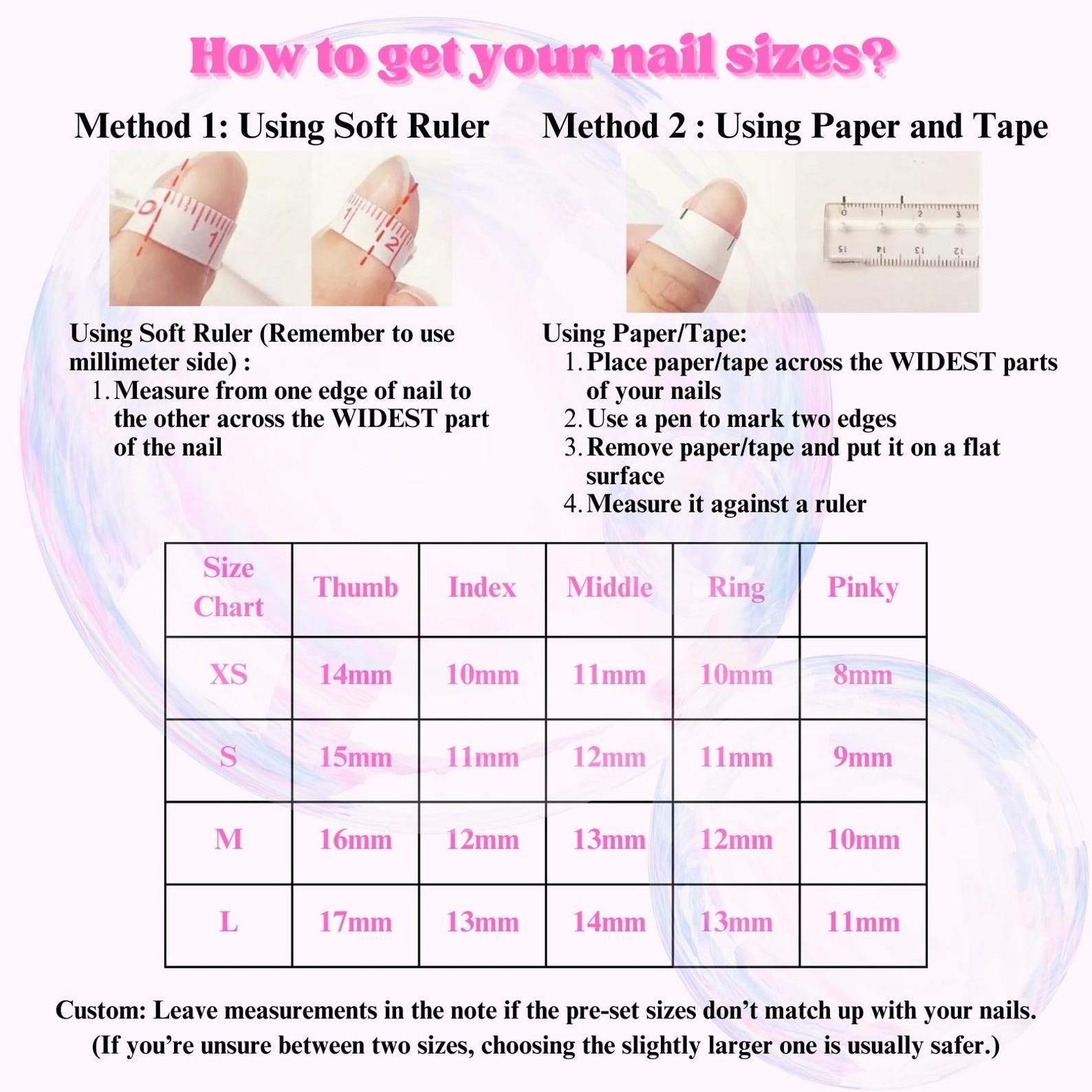 Red and Pink Chrome Valentine's Day Press on Nails | Love | Valentine Nails | Heart | Handmade ...