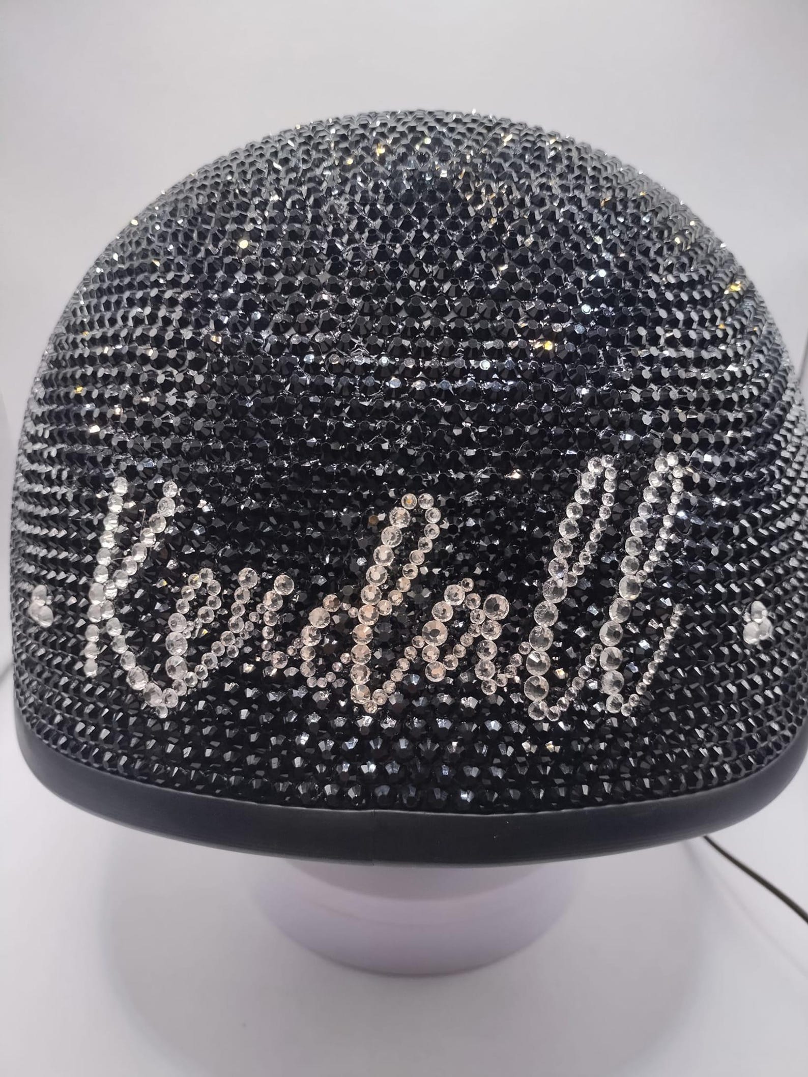 Custom Bling Rhinestones Motorcycle Half Helmet With Sunshield Quick ...