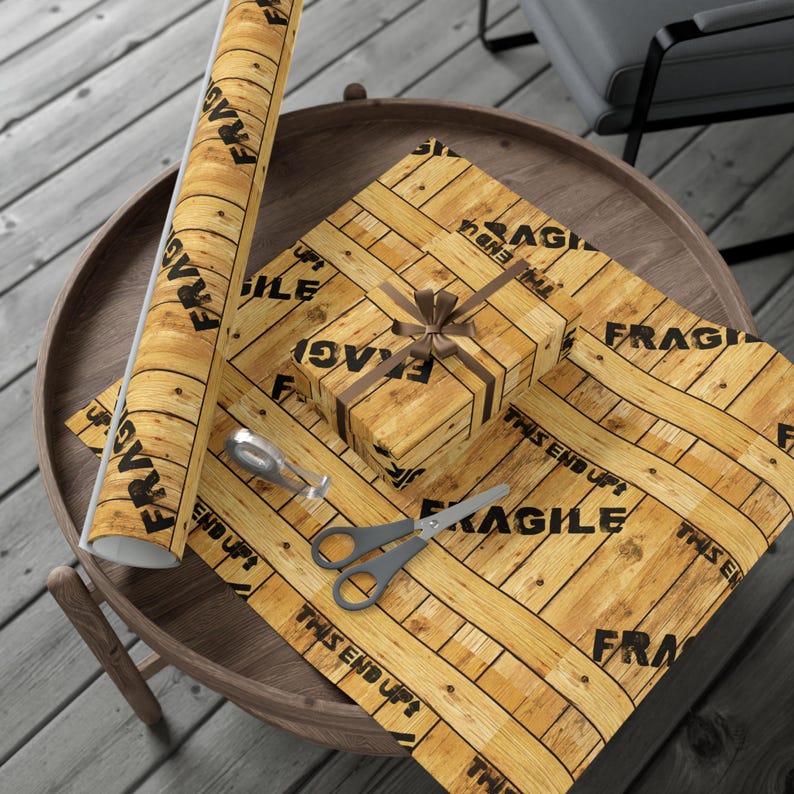 A Christmas Story Fragile (fra-gee-lay) Wooden Crate Gift Wrap Paper - Etsy