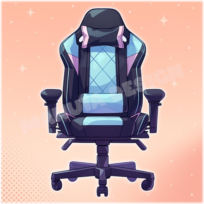 Vtuber Chair Asset Pack - Gaming Chair PNG for Streamers - Vtuber Setup ...