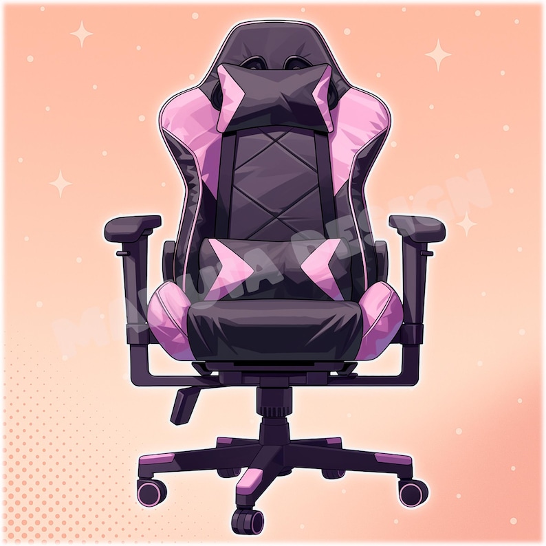 Vtuber Chair Asset Pack - Gaming Chair PNG for Streamers - Vtuber Setup ...
