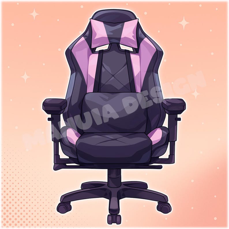 Vtuber Chair Asset Pack - Gaming Chair PNG for Streamers - Vtuber Setup ...