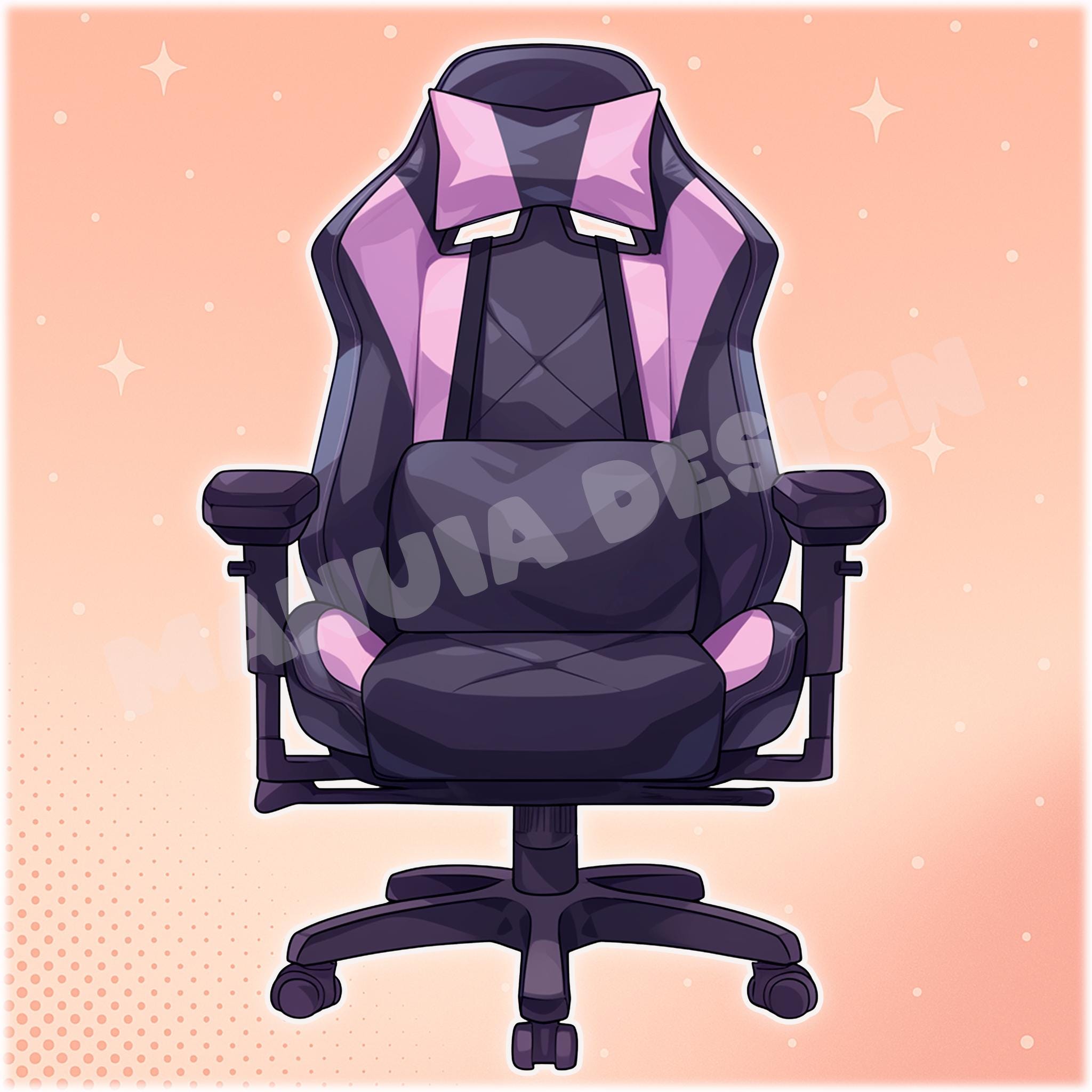 Vtuber Chair Asset Pack - Gaming Chair PNG for Streamers - Vtuber Setup ...