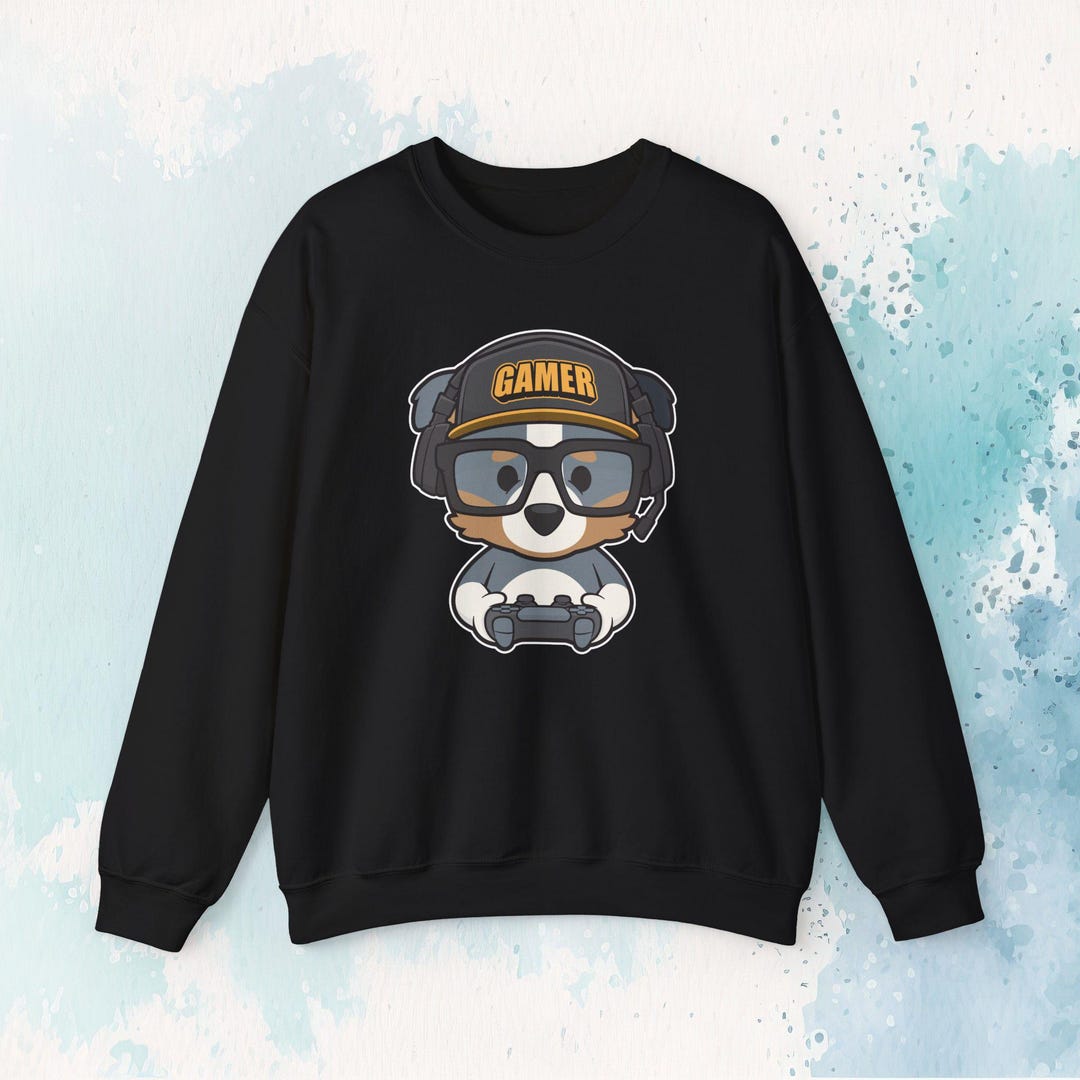 Australian Shepherd Gamer Sweatshirt: Aussie Dog Gaming Pullover - Etsy
