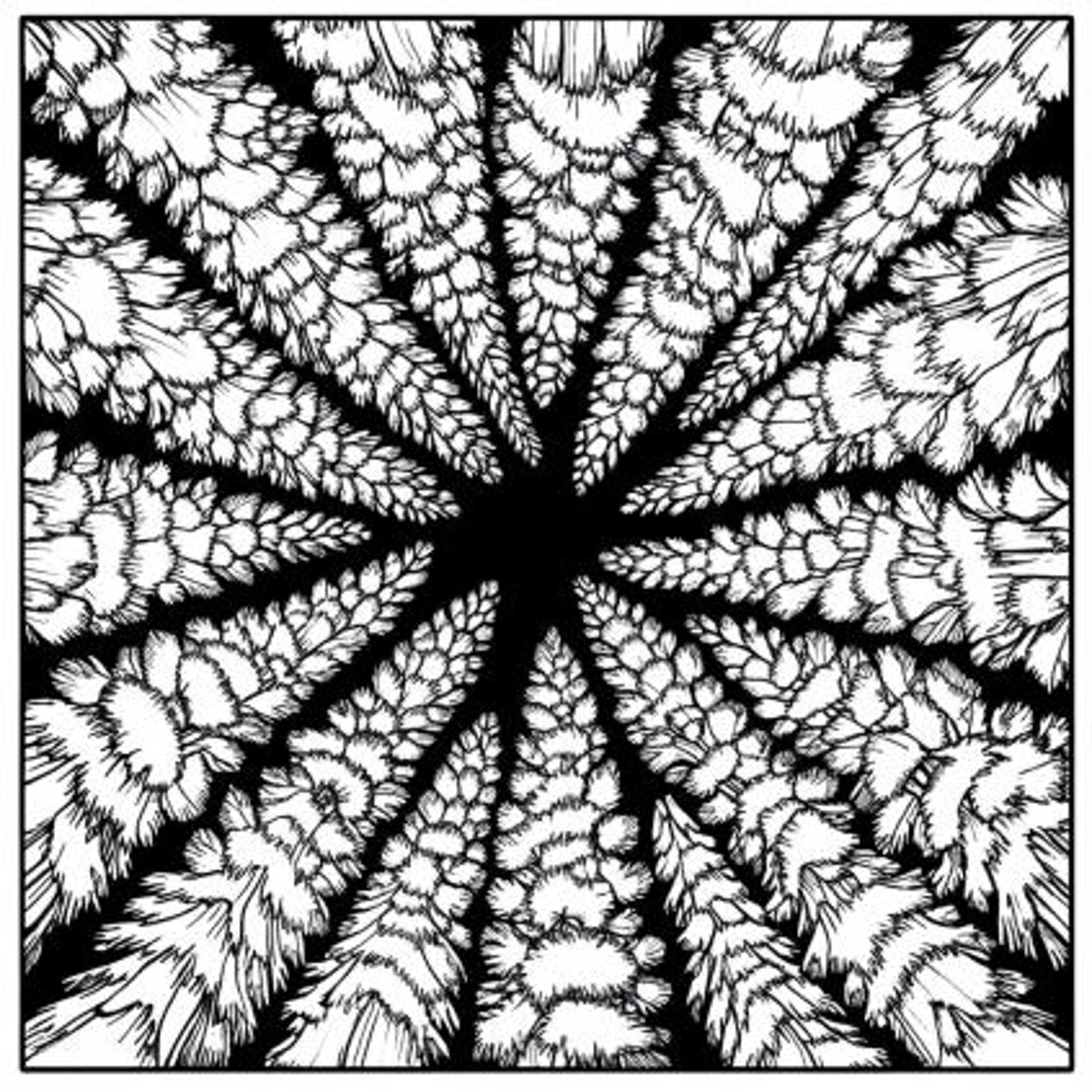 Abstract Dark Coloring Pages Bundle - Etsy