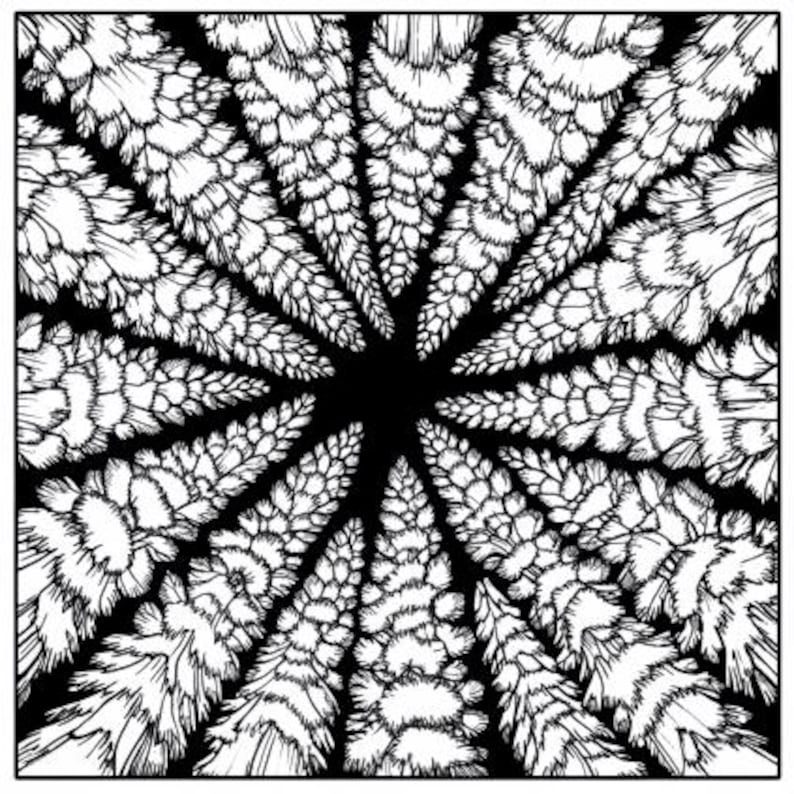 Abstract Dark Coloring Pages Bundle - Etsy