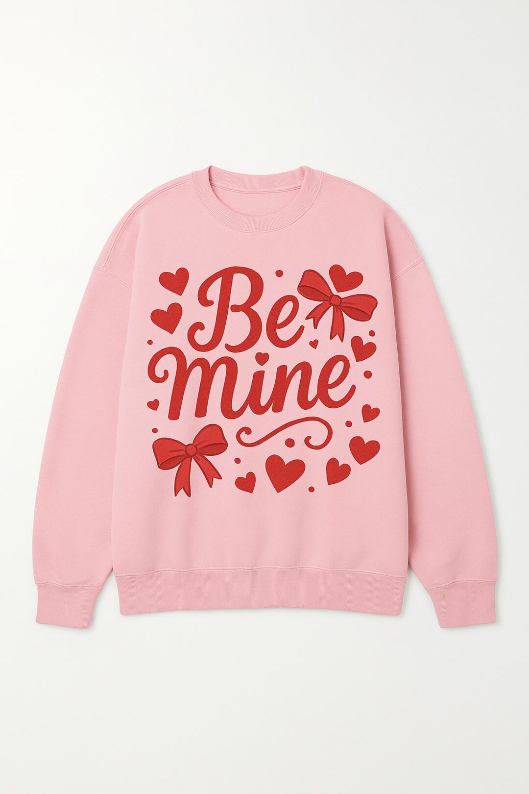 Be Mine Hearts and Bows Classic Valentine's Print - Etsy