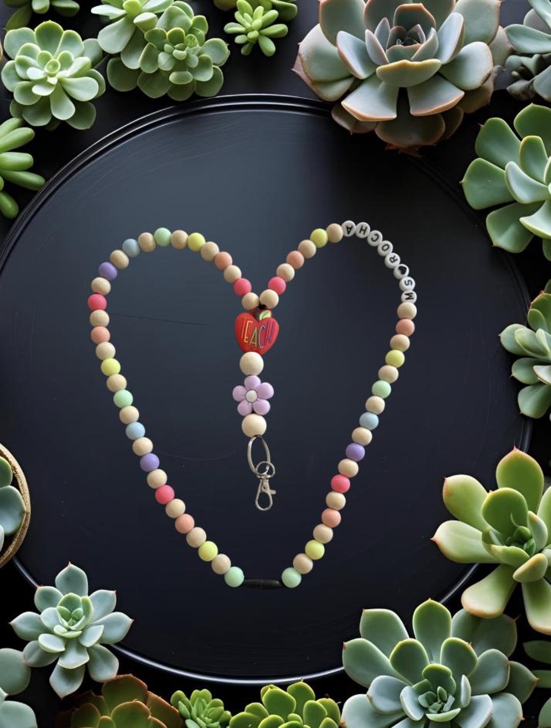 The Ultimate Classroom Cutie Lanyard - Custom Beads & Names for ...