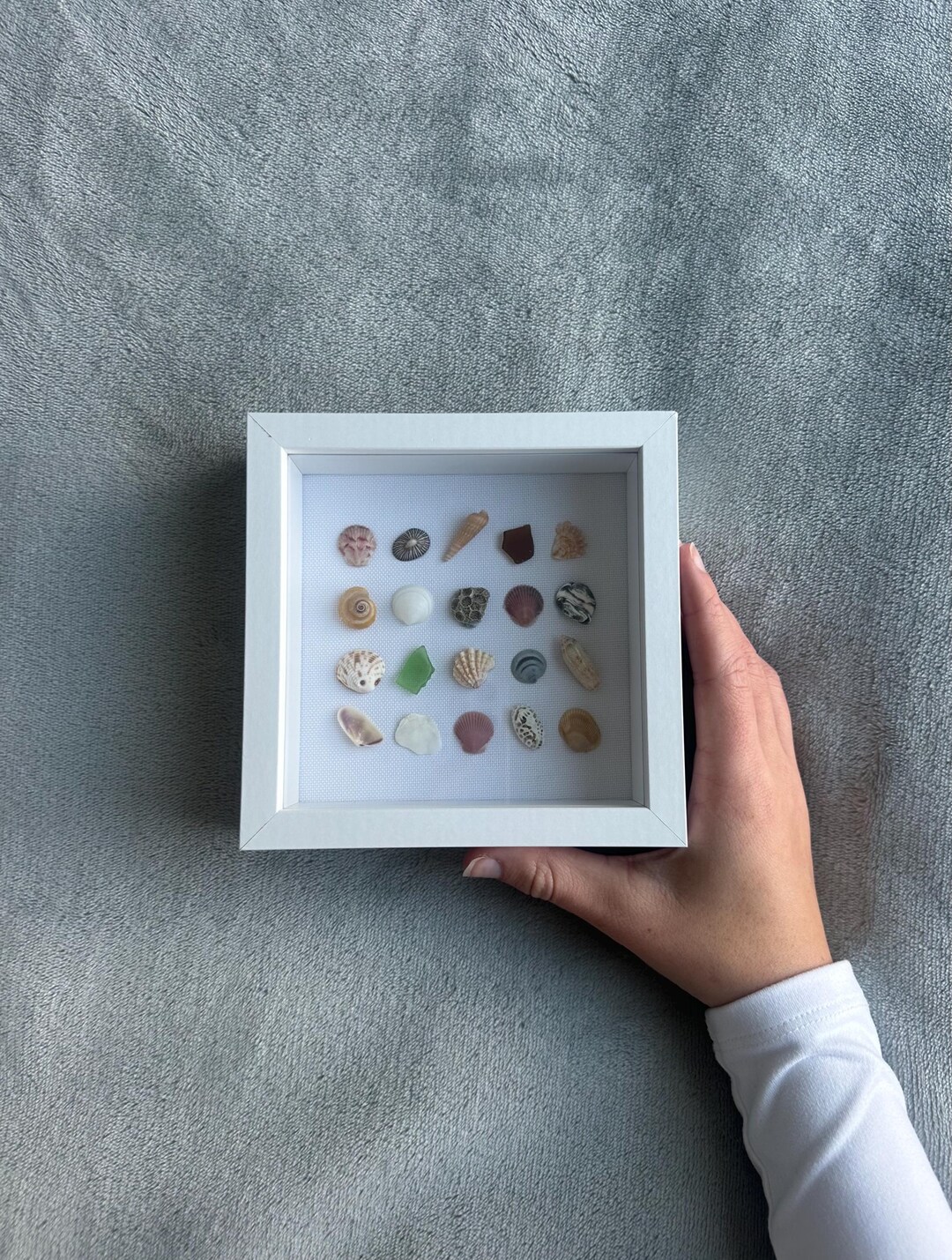 Shell Art, Sea Glass, Handmade, Beach Decor, Coastal Gift, Wall Decor ...