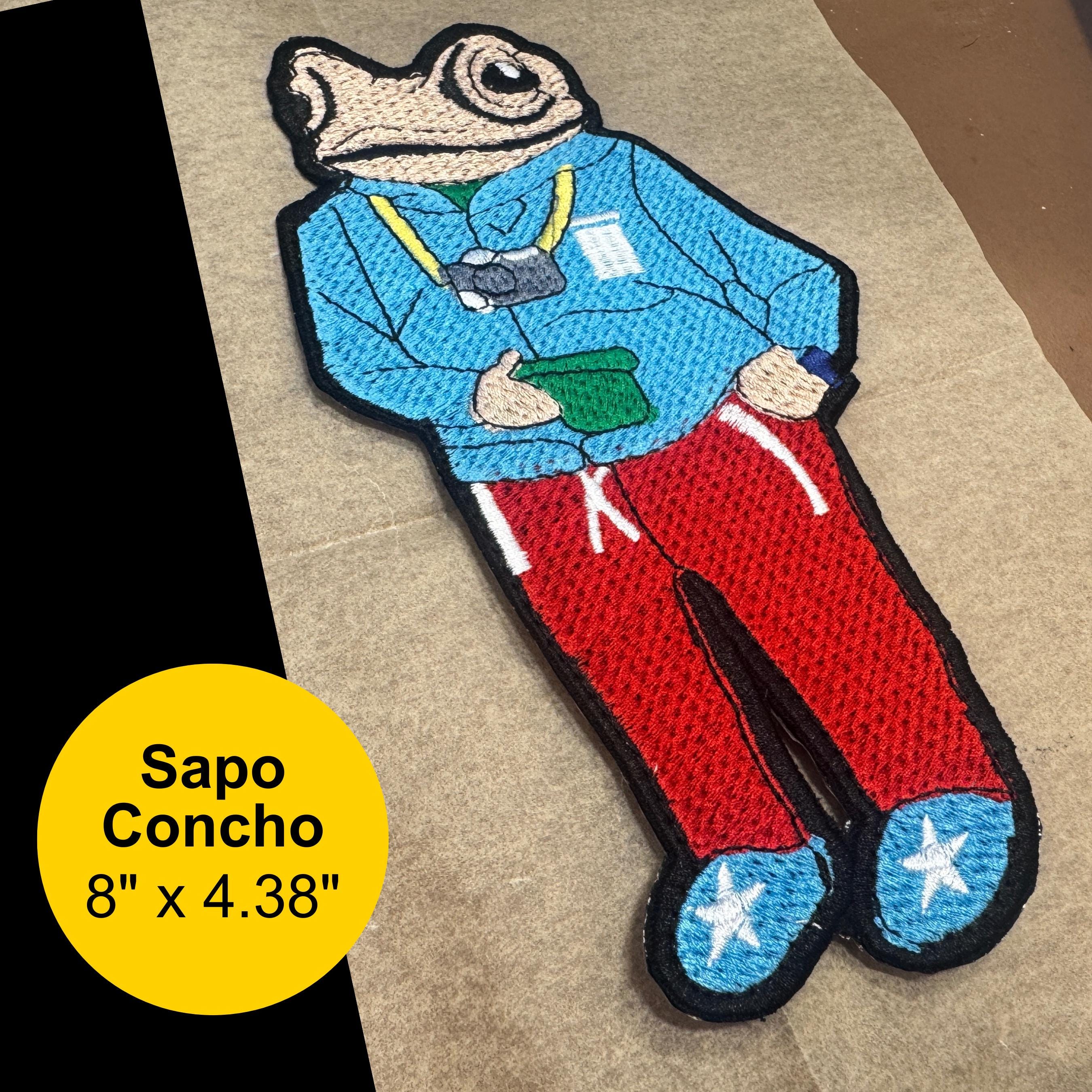 Bad Bunny Four Iron-on Patch Bundle | Large Sapo Concho + 2 Mini Dtmf ...