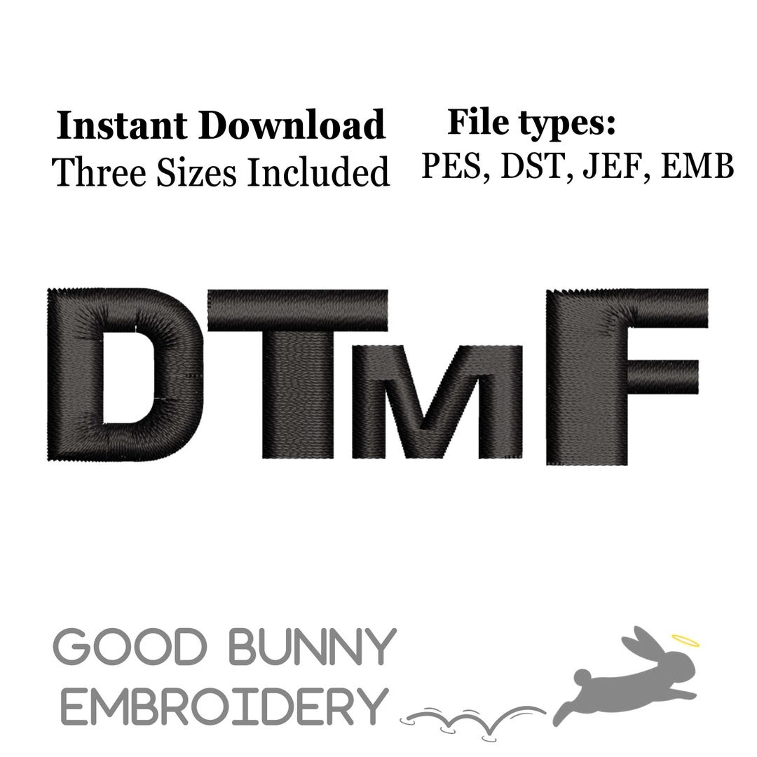 Bad Bunny DTMF Horizontal Design | Debi Tirar Mas Fotos Embroidery ...