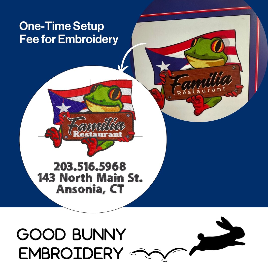 One Time Setup Fee | Digitize Your Logo for Embroidery - Etsy